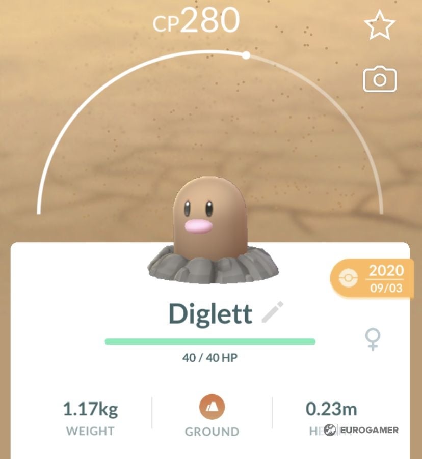 Diglett 100% perfect IV stats, shiny Diglett in Pokémon Go | Eurogamer.net